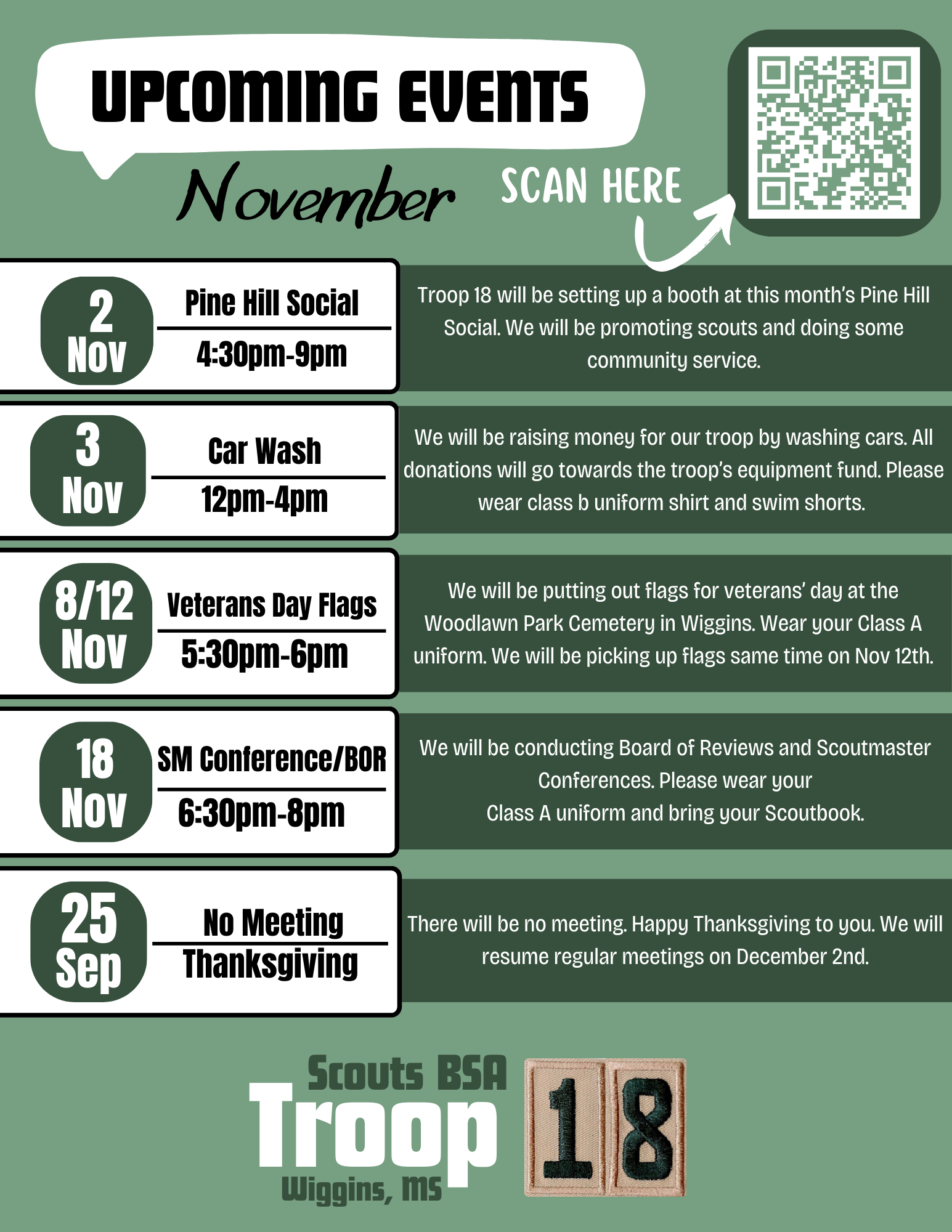 Upcoming Events – scoutTroop18.com